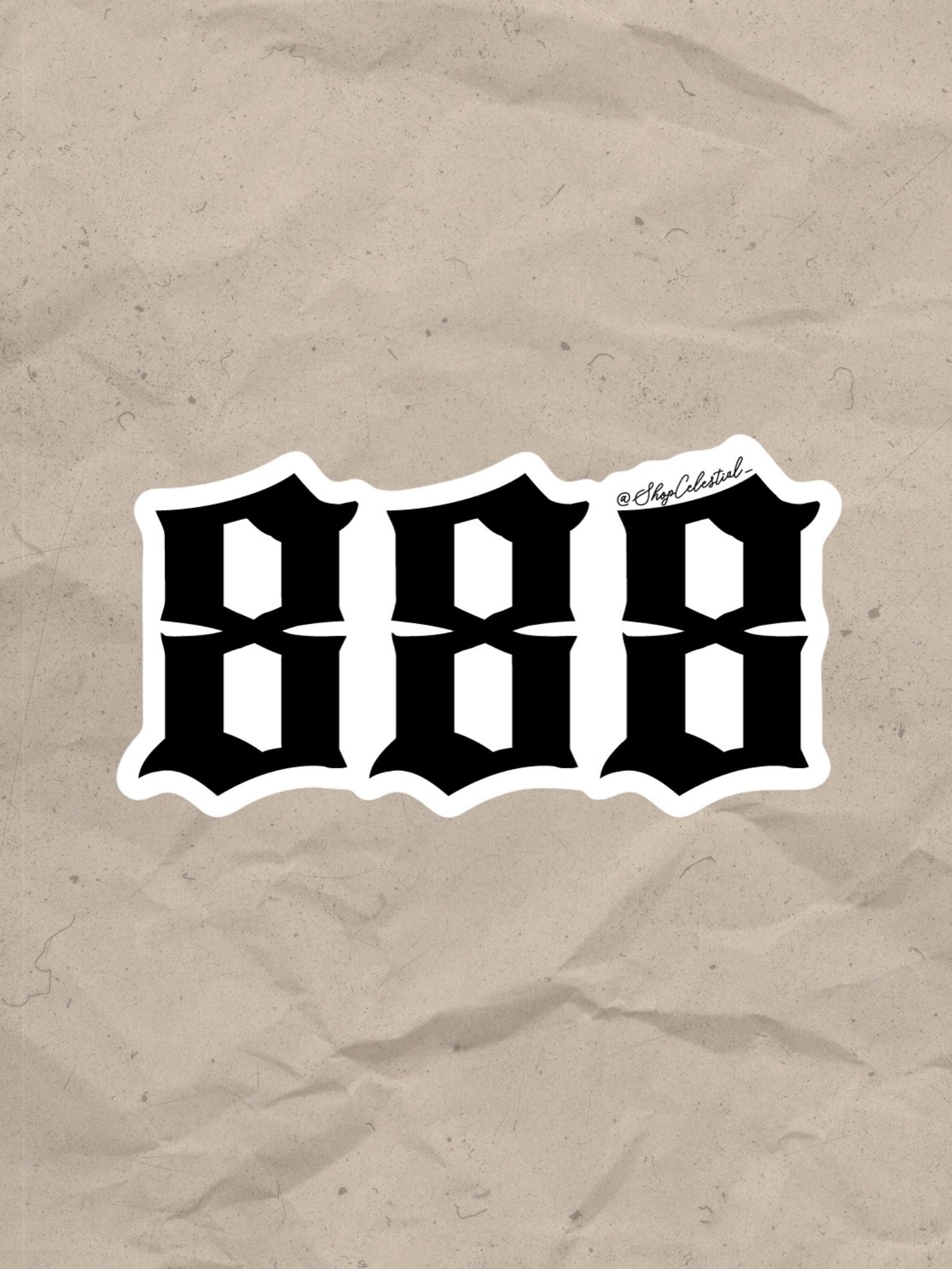888 Angel Number Sticker – Shop Celestial